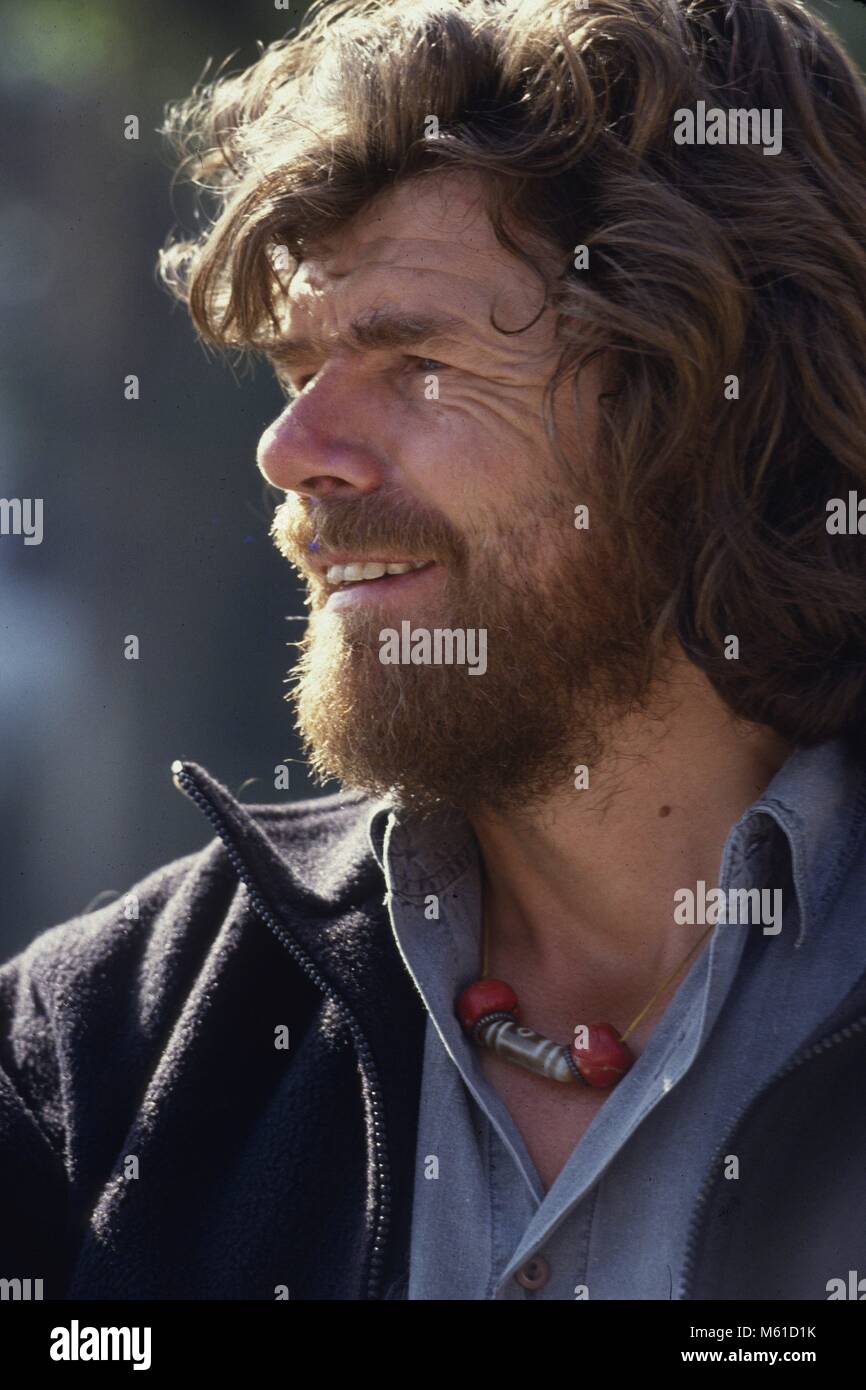 Mountaineer Legend Reinhold Messner on 25 October 1993 | usage ...
