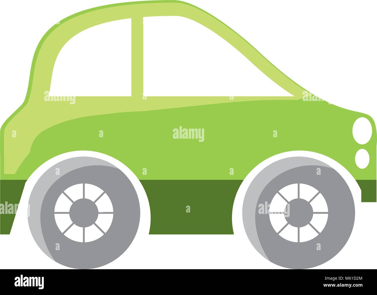 Mini car icon over white background, colorful design. vector ...