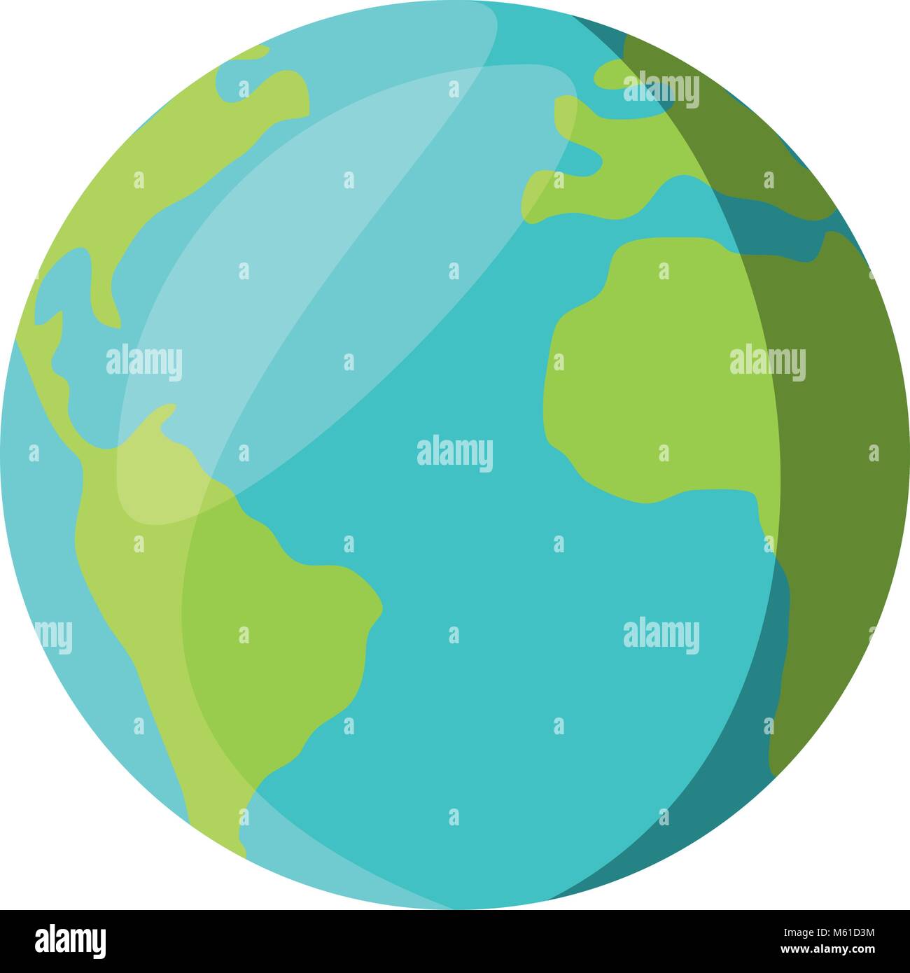 earth planet icon over white background, colorful design. vector ...