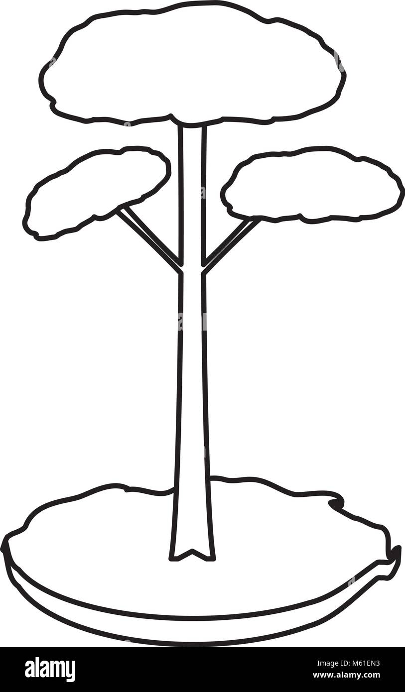 tall tree icon over white background, vector illustration Stock Vector ...