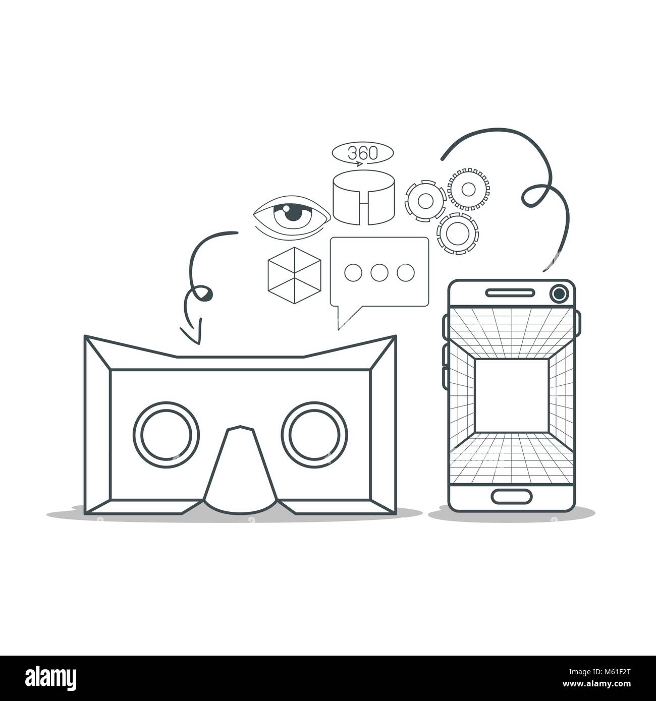 Augmented reality phone cube hi-res stock photography and images - Alamy