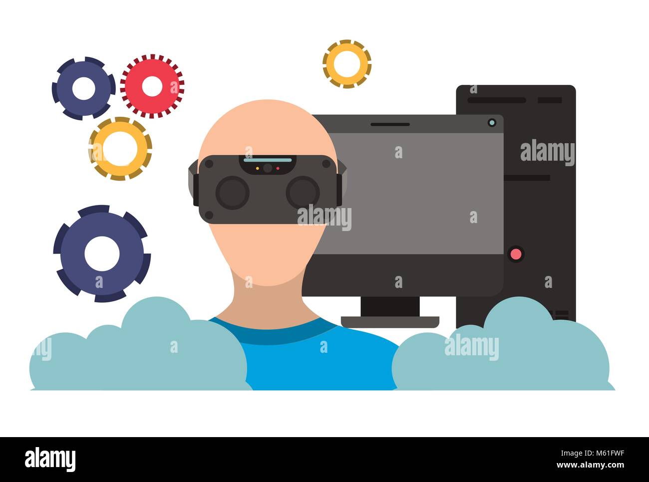 Virtual tower Stock Vector Images - Alamy