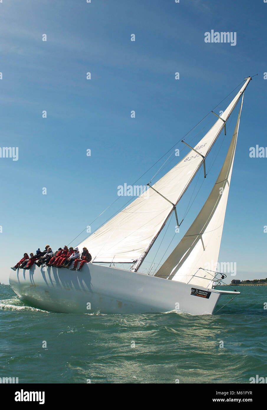 The Corby 45 class yacht Incisor competing in the 2013 Round the Island ...