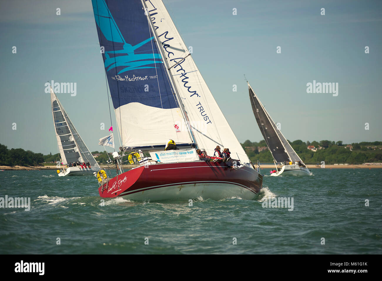 Scarlet Jester at Round the Island Race 2013. The Seaquest SJ320 ...
