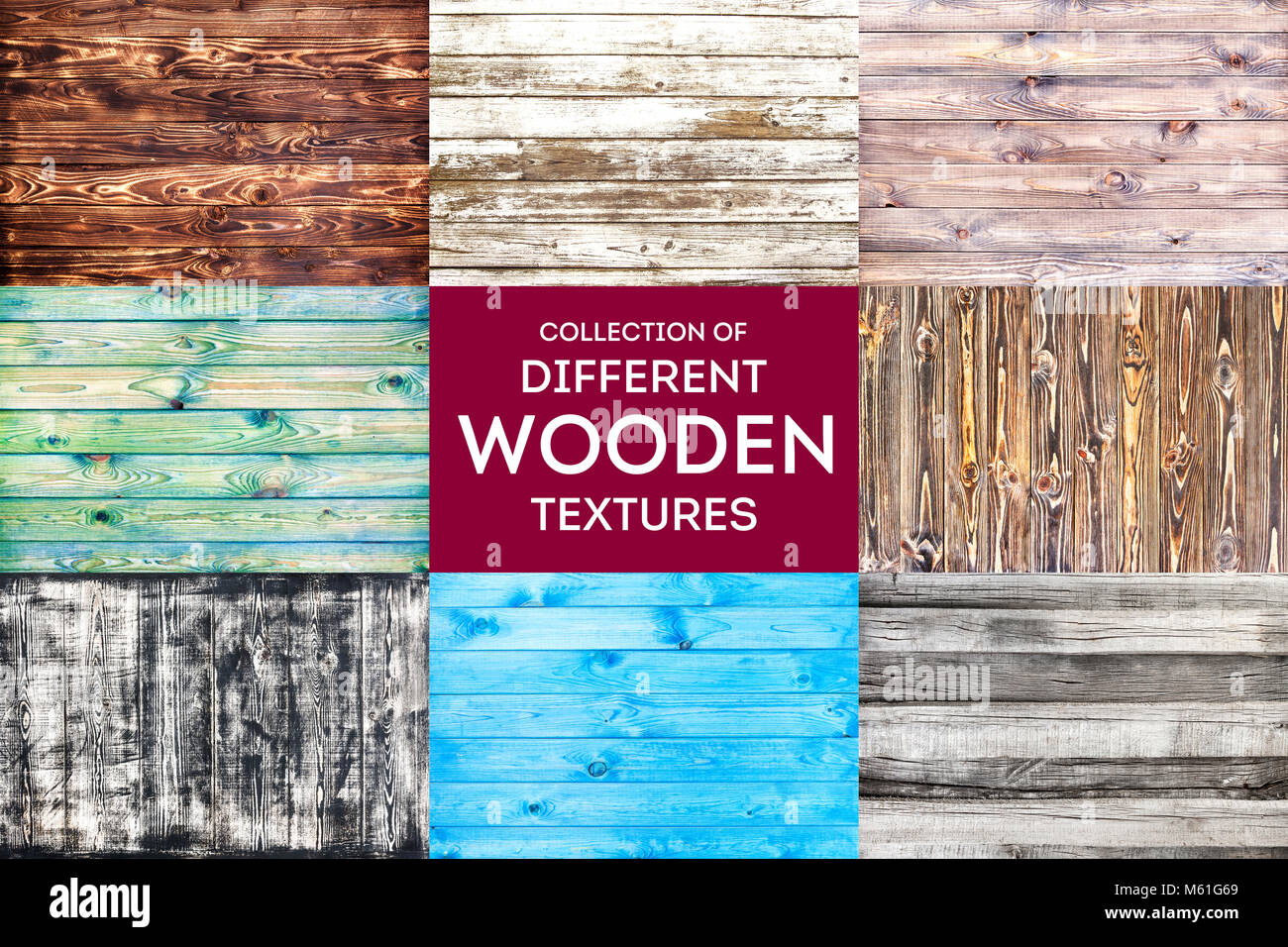 Wooden background or texture with natural pattern, collection Stock ...