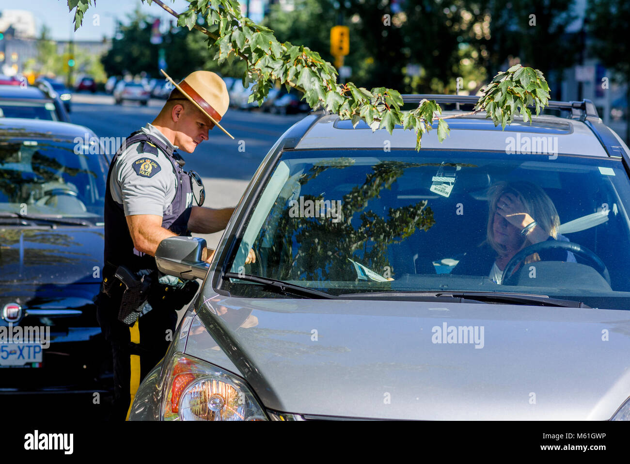 Woman pulled over by RCMP Police Officer, North Vancouver, British ... Woman pulled over by RCMP Police Officer, North Vancouver, British ...