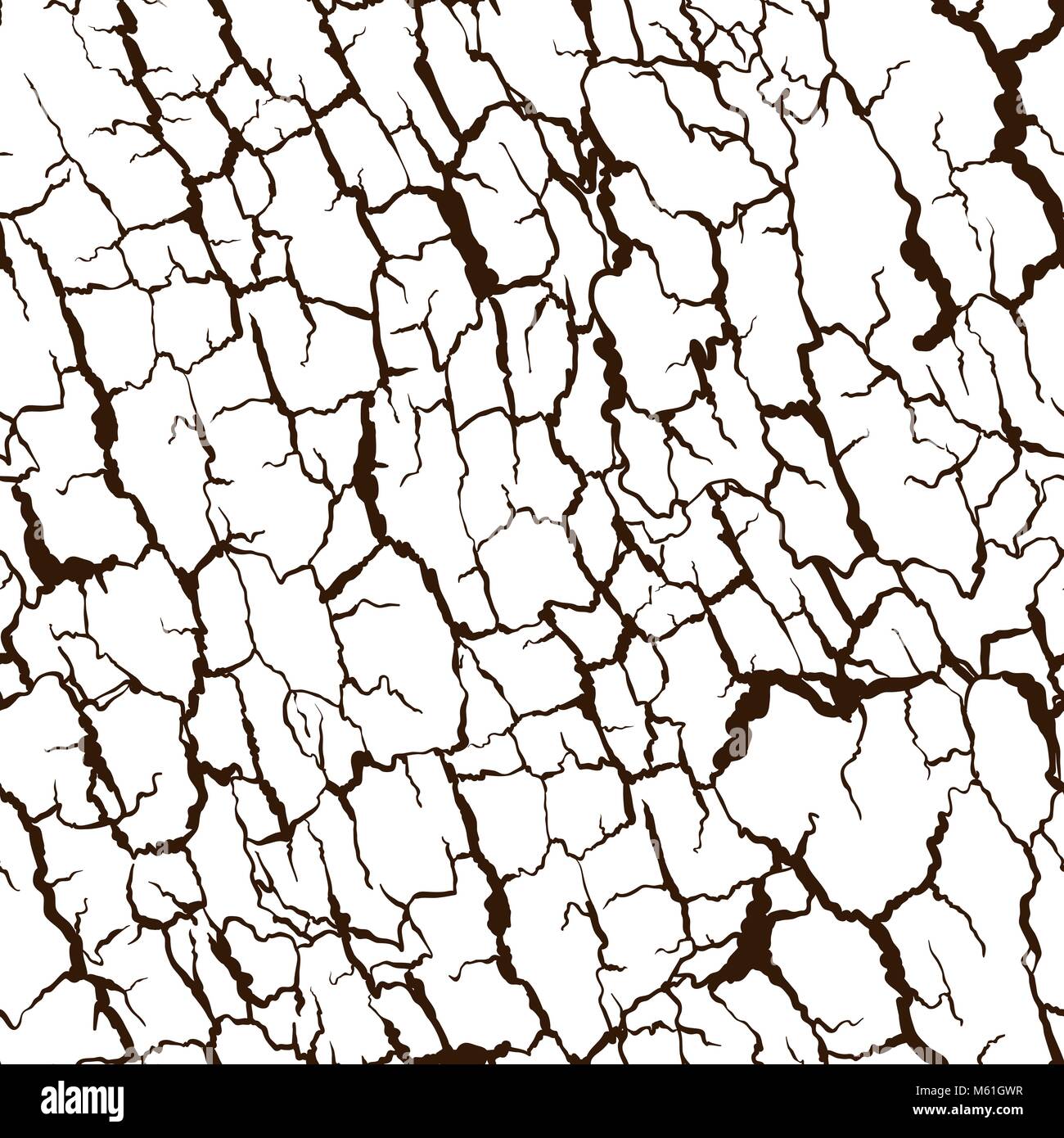 Vector seamless pattern of bark texture. Wood natural structure Stock ...