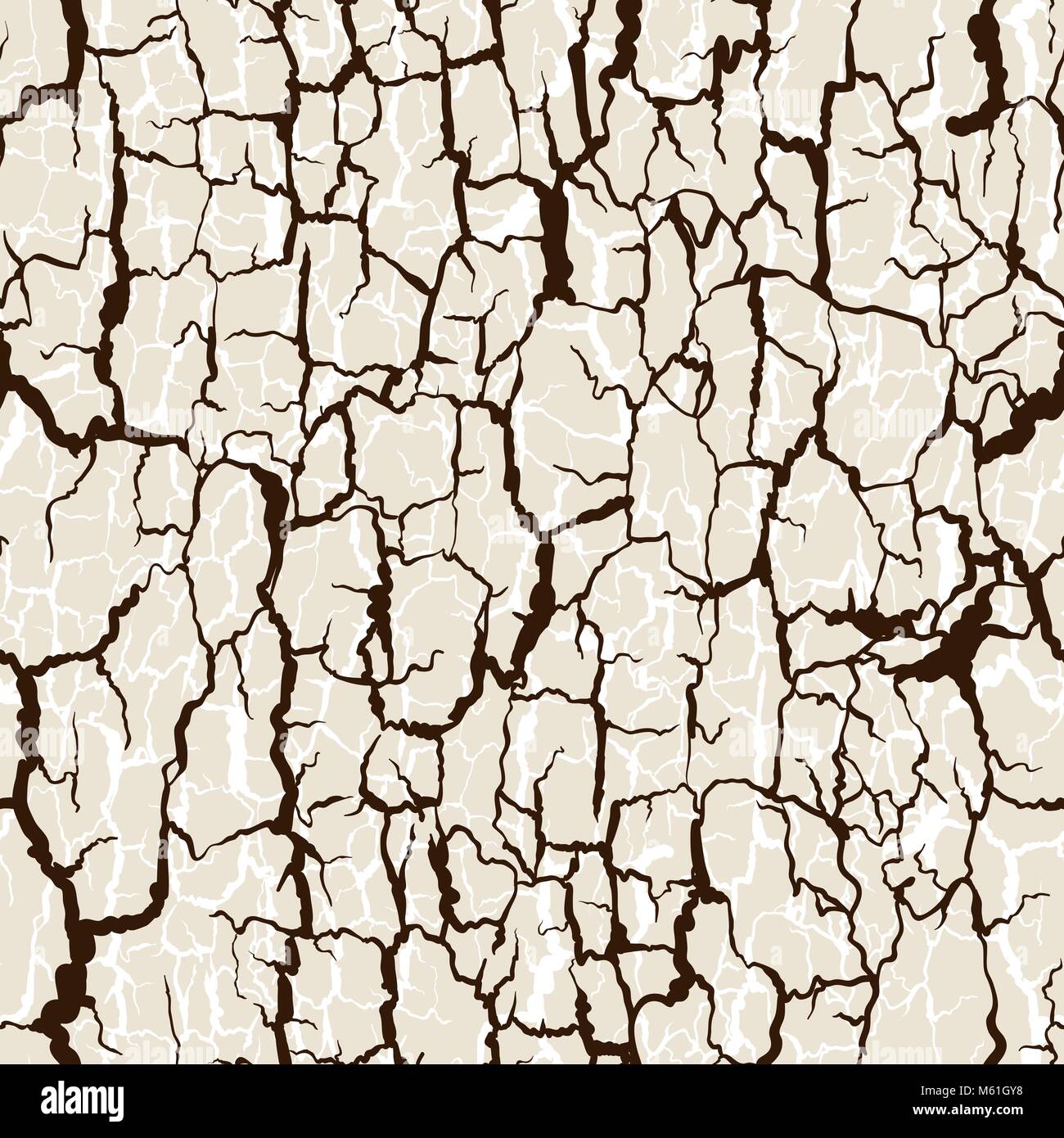 Vector seamless pattern of bark texture. Wood natural structure Stock ...