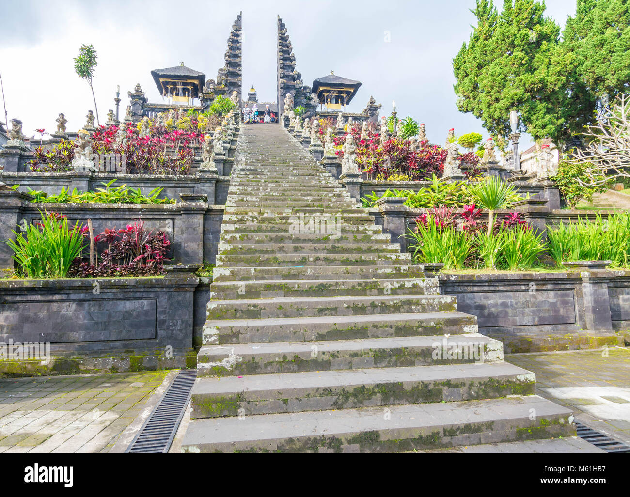Visitors explore the immense Pura Besakih Temple (aka Mother Temple of ...