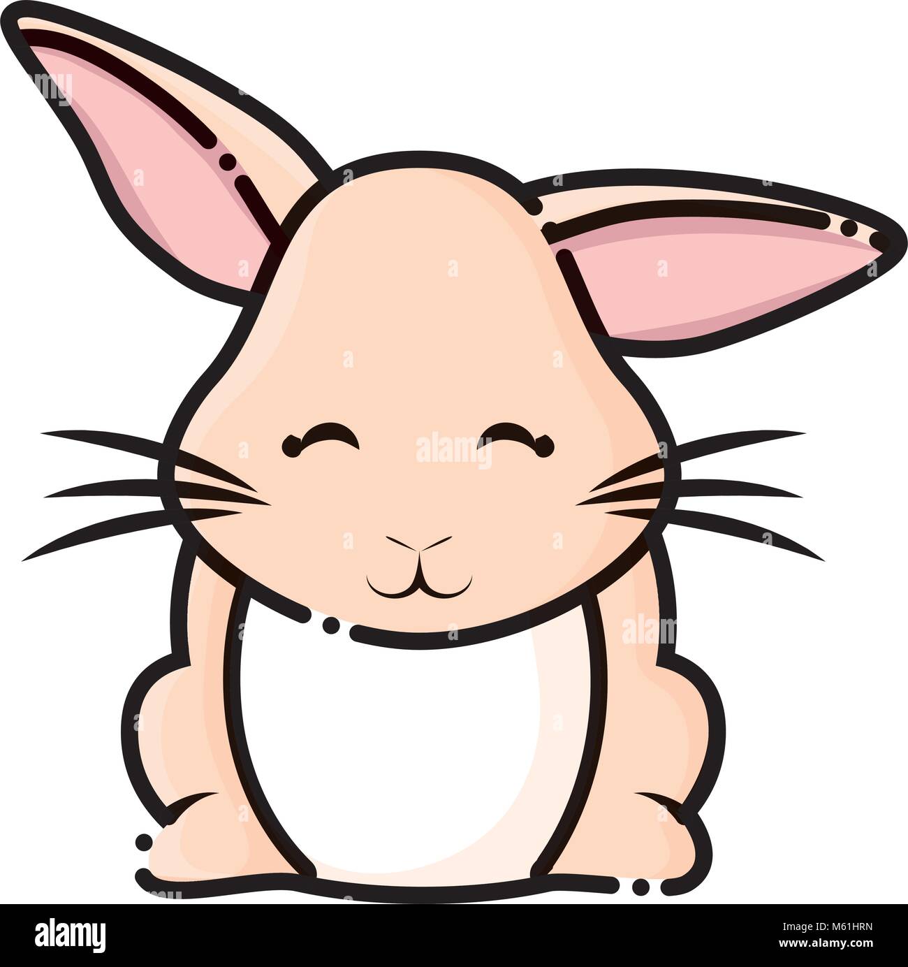 Cute rabbit icon Stock Vector Image & Art - Alamy