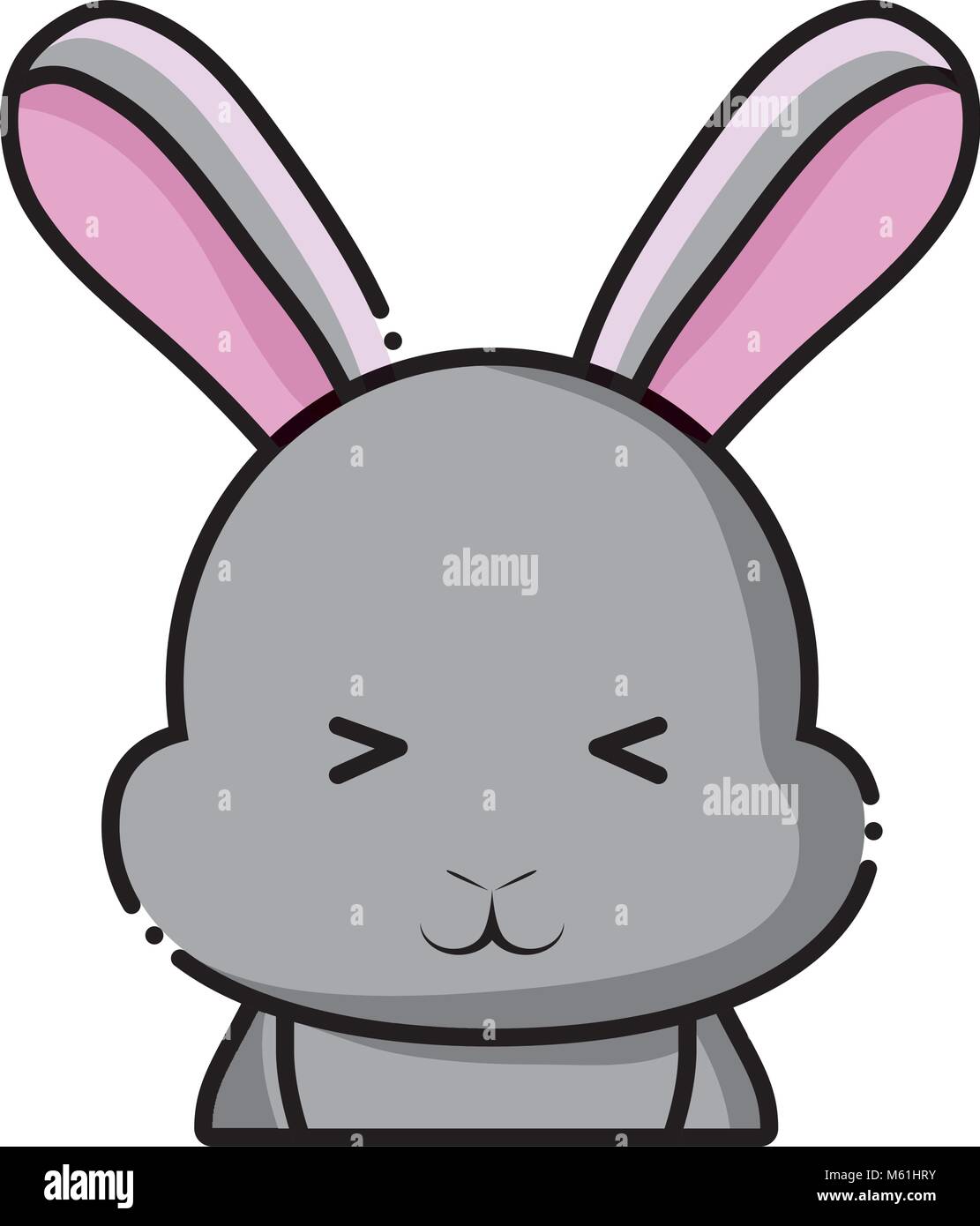 Cute rabbit icon Stock Vector Image & Art - Alamy