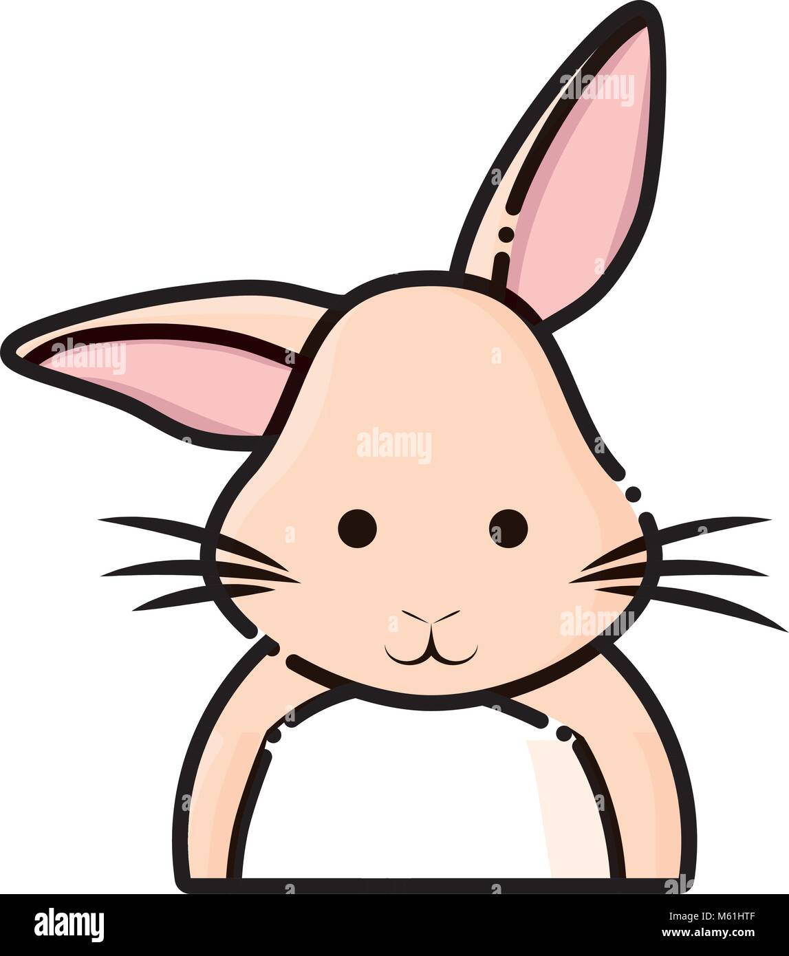 Cute rabbit icon Stock Vector Image & Art - Alamy