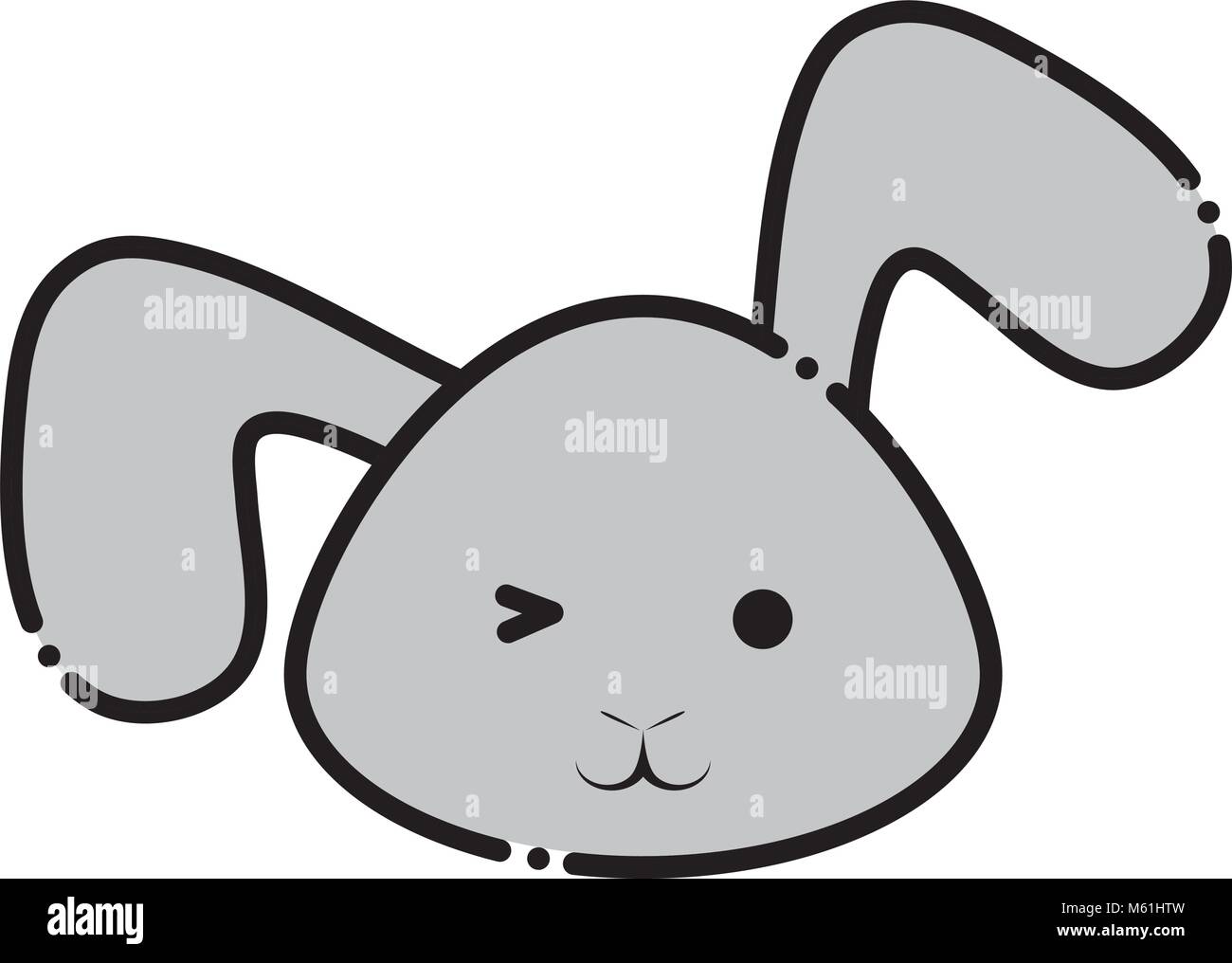 Cute rabbit icon Stock Vector Image & Art - Alamy