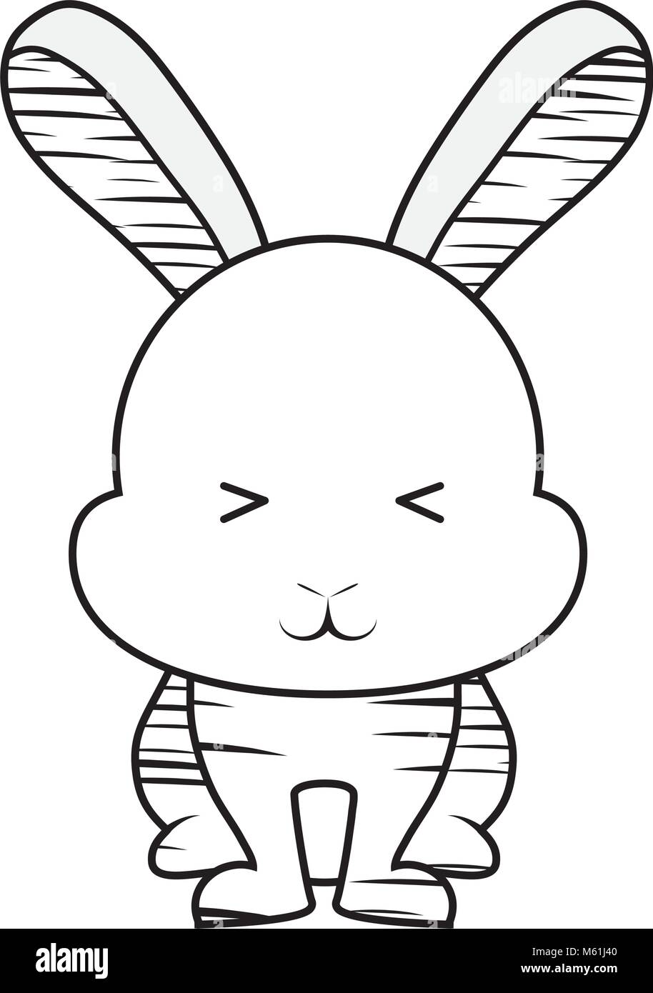 Cute rabbit icon Stock Vector Image & Art - Alamy