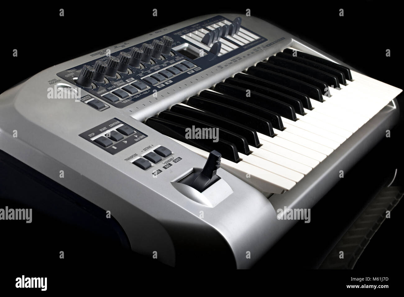 MIDI Keyboard in music studio Stock Photo - Alamy