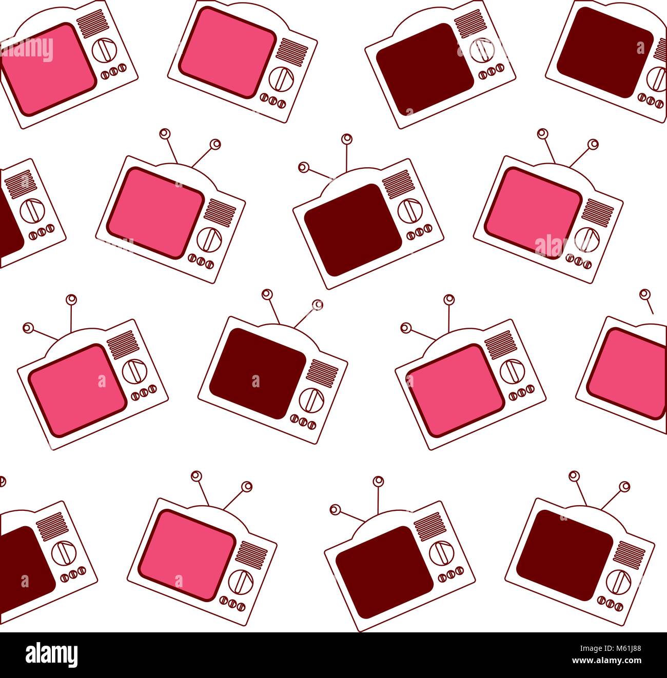 retro television pattern background Stock Vector Image & Art - Alamy