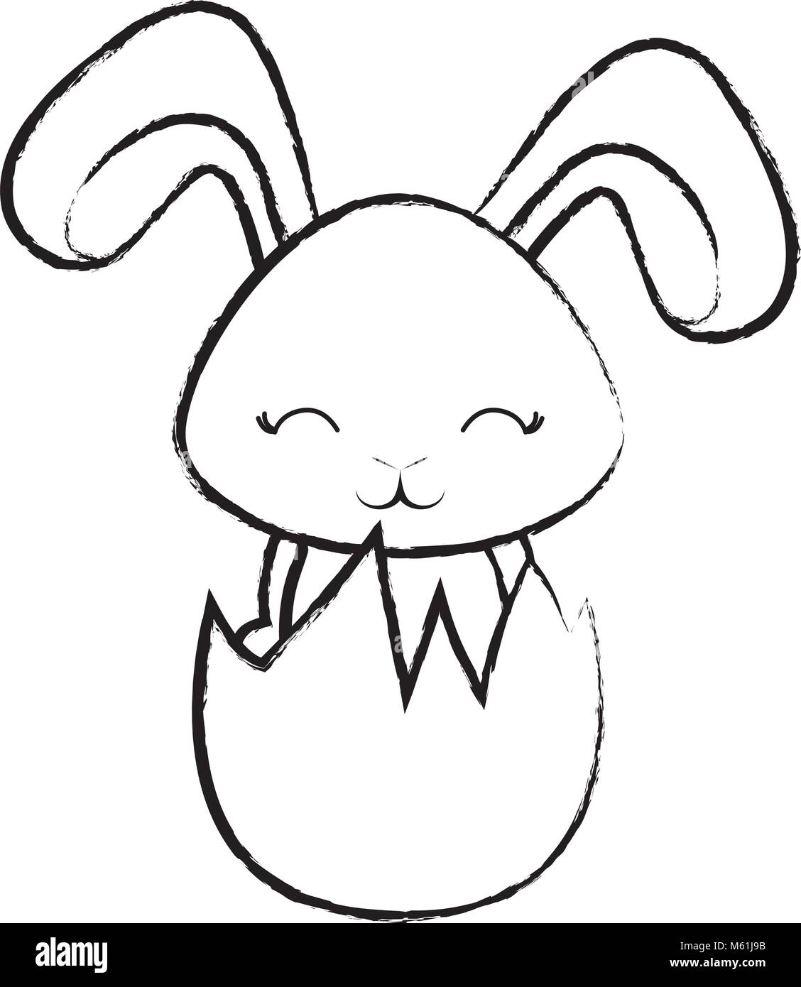 Cute rabbit icon Stock Vector Image & Art - Alamy