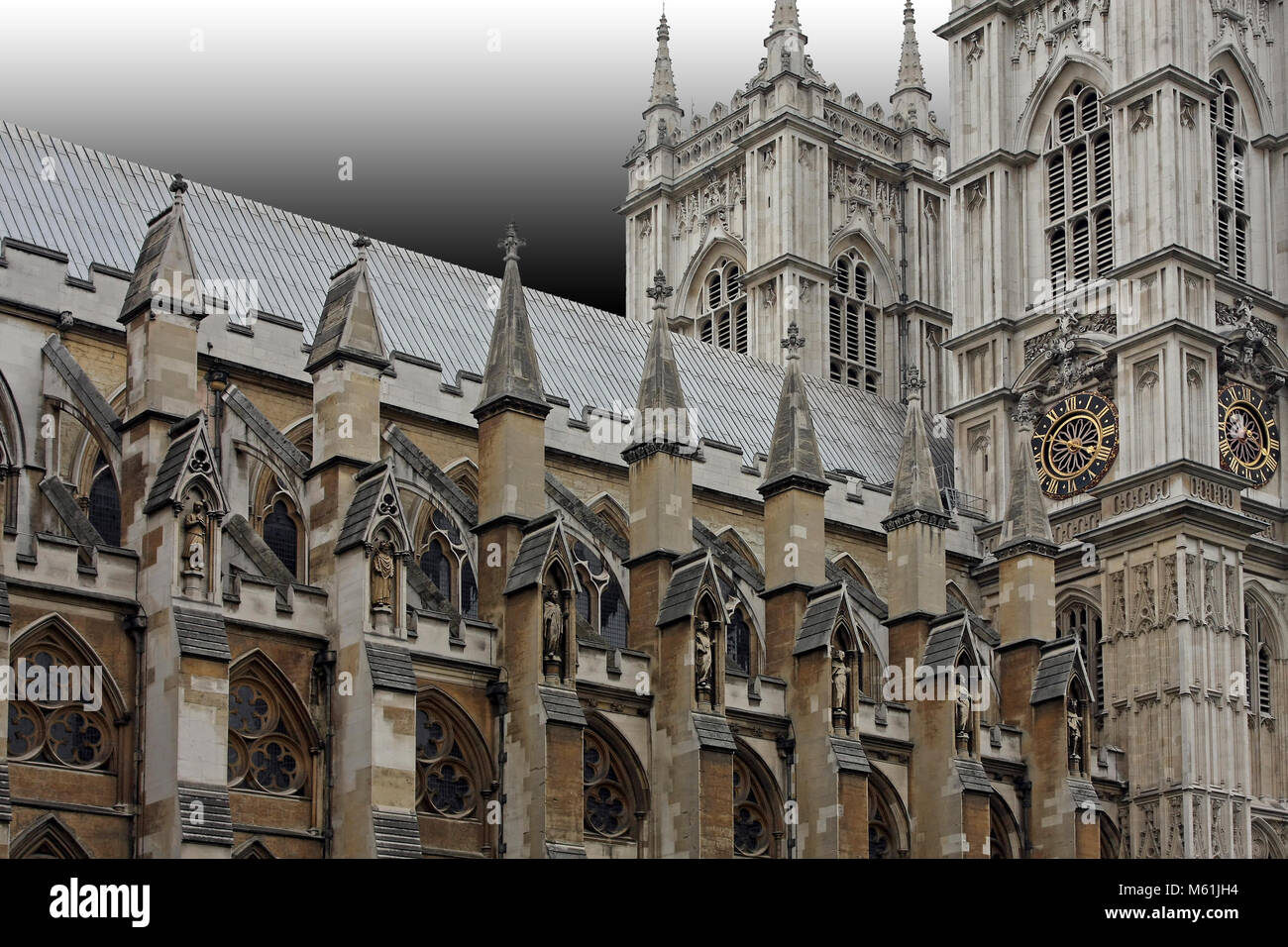 Spooky old castle architecture with dark sky Stock Photo - Alamy