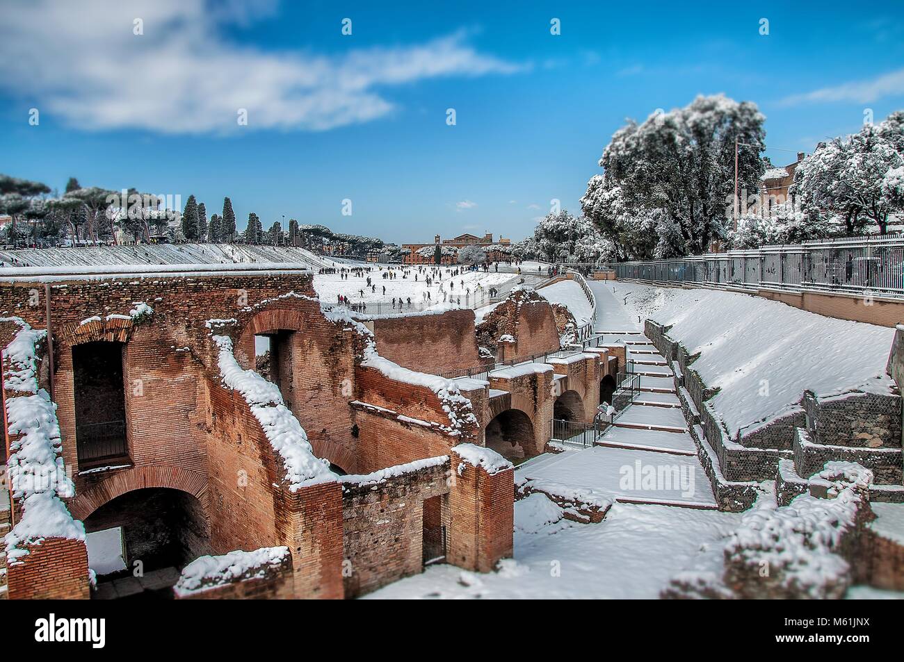 Rome with snow hi-res stock photography and images - Alamy