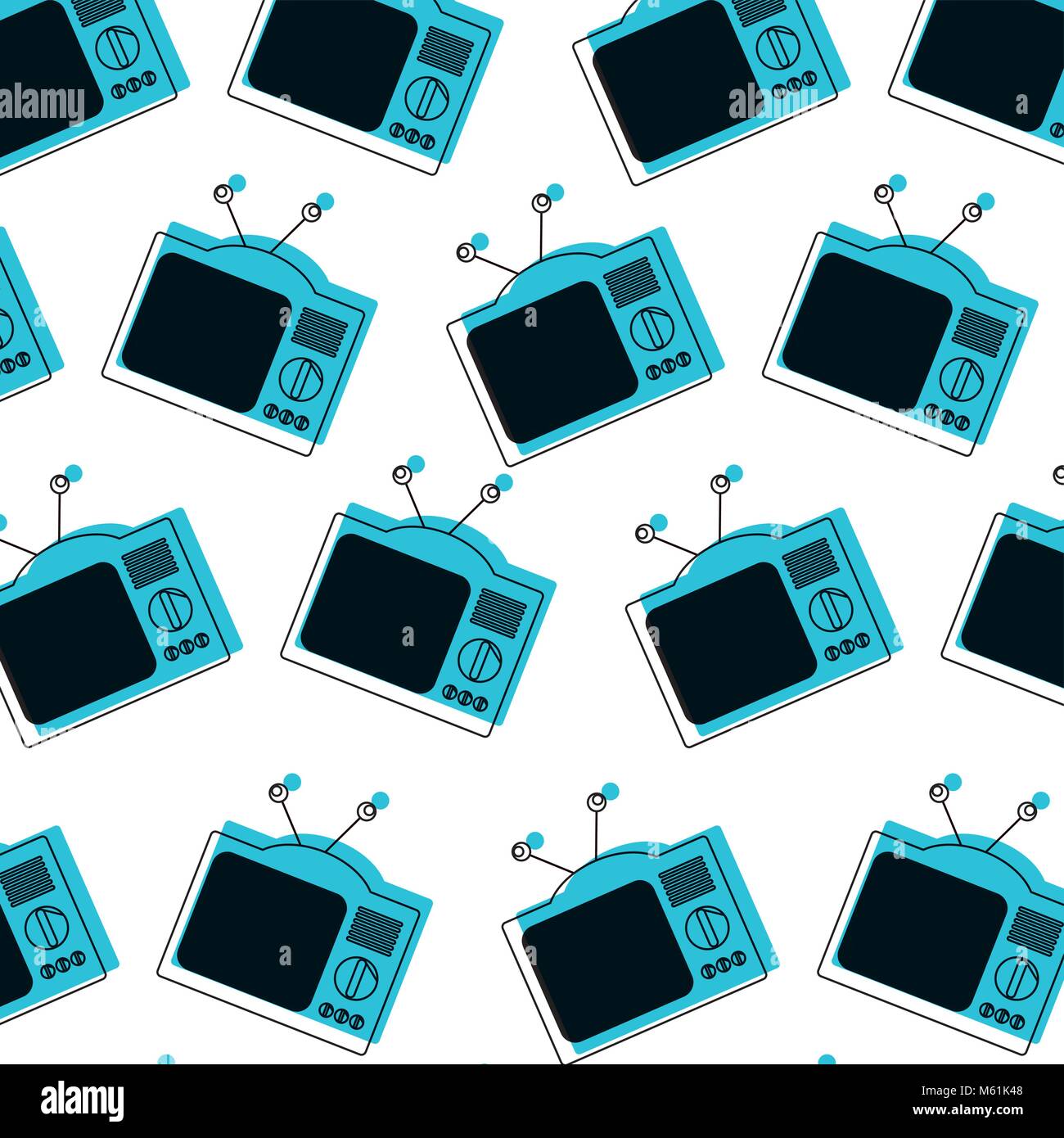 retro television pattern background Stock Vector Image & Art - Alamy