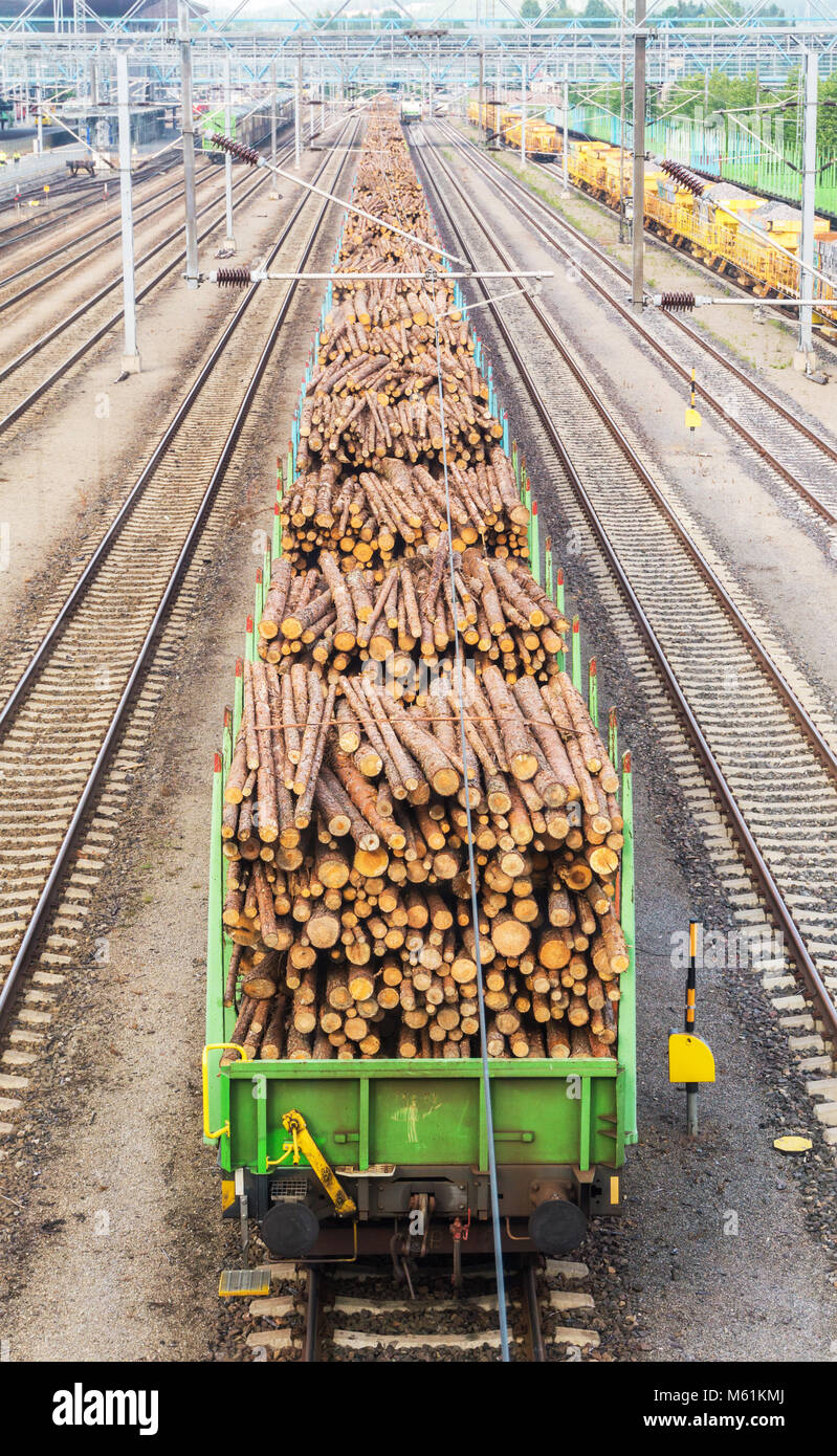 Round log export hi-res stock photography and images - Alamy