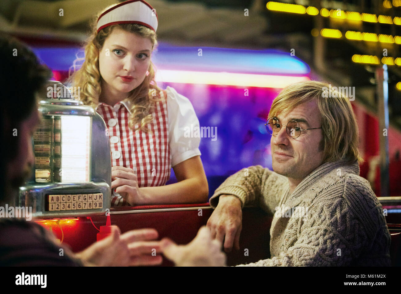 MUTE, from left: Paul Rudd, Luisa Wolf, Justin Theroux, 2018. ph: Keith ...