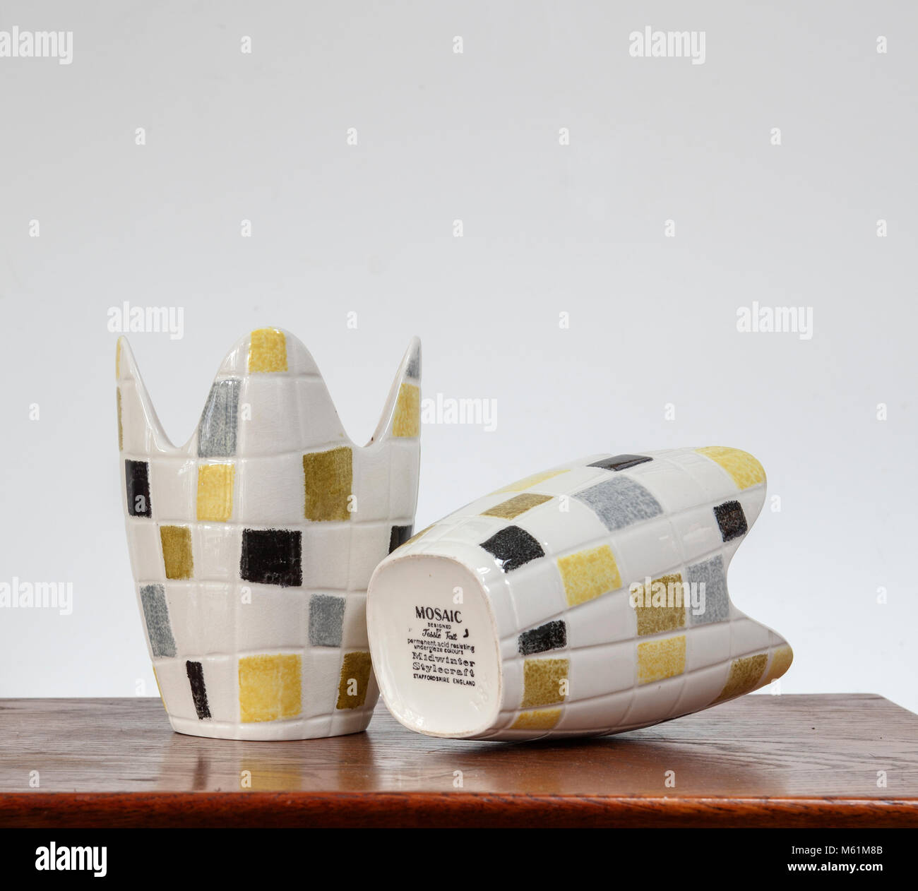 Vintage Mozaic Flower Vase designed by Jessie Tait for Midwinter ...