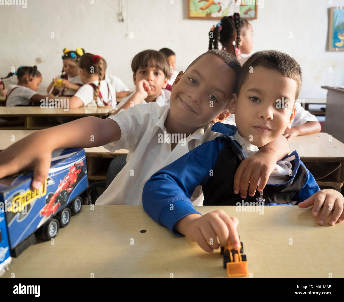 Elementary school in Trinidad, Cuba Stock Photo - Alamy