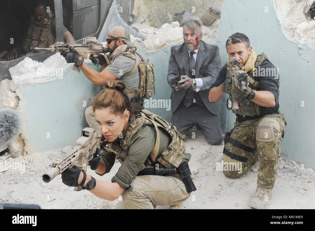 STRIKE BACK, l-r: Roxanne McKee, Daniel MacPherson, Trevor Eve, Warren ...