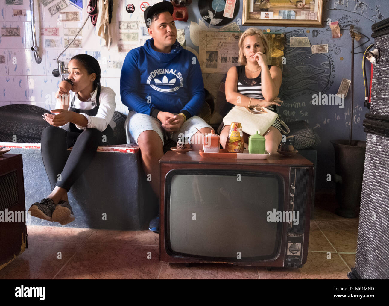 Cafe La Fortuna in Trinidad, Cuba Stock Photo - Alamy