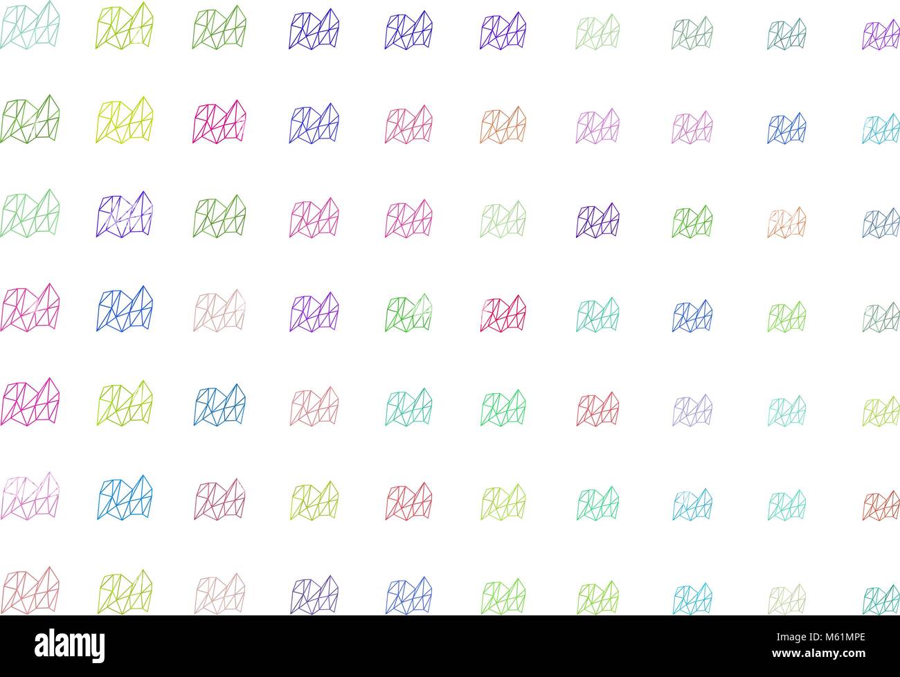 Color abstract triangle strip pattern generative art background. Style ...