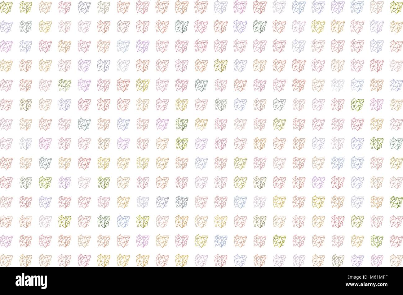 Shape of triangle strip, abstract background pattern. Style of mosaic ...