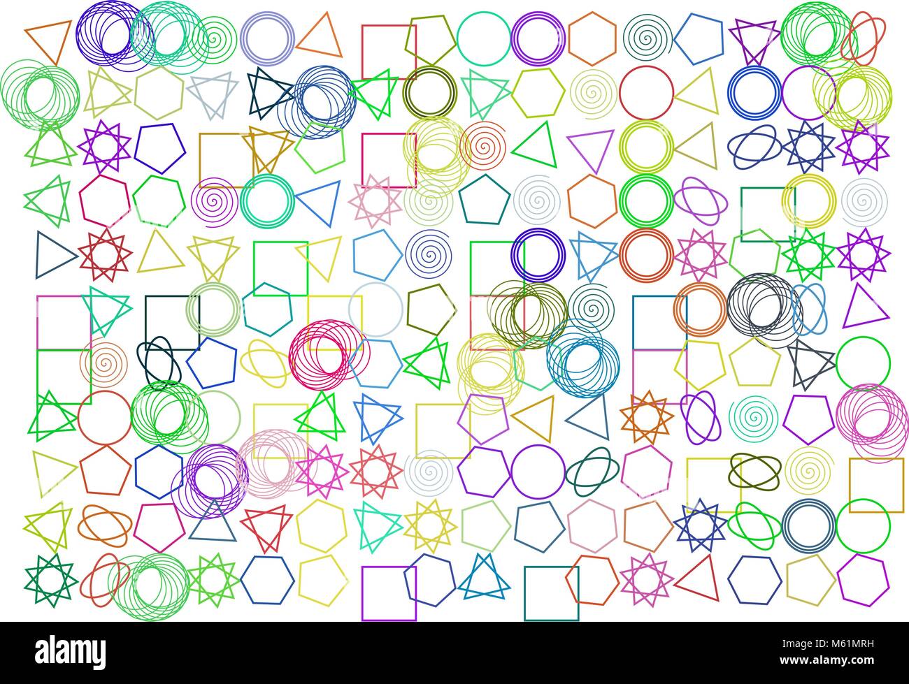 Shape of mixed, abstract background pattern. Style of mosaic or tile ...