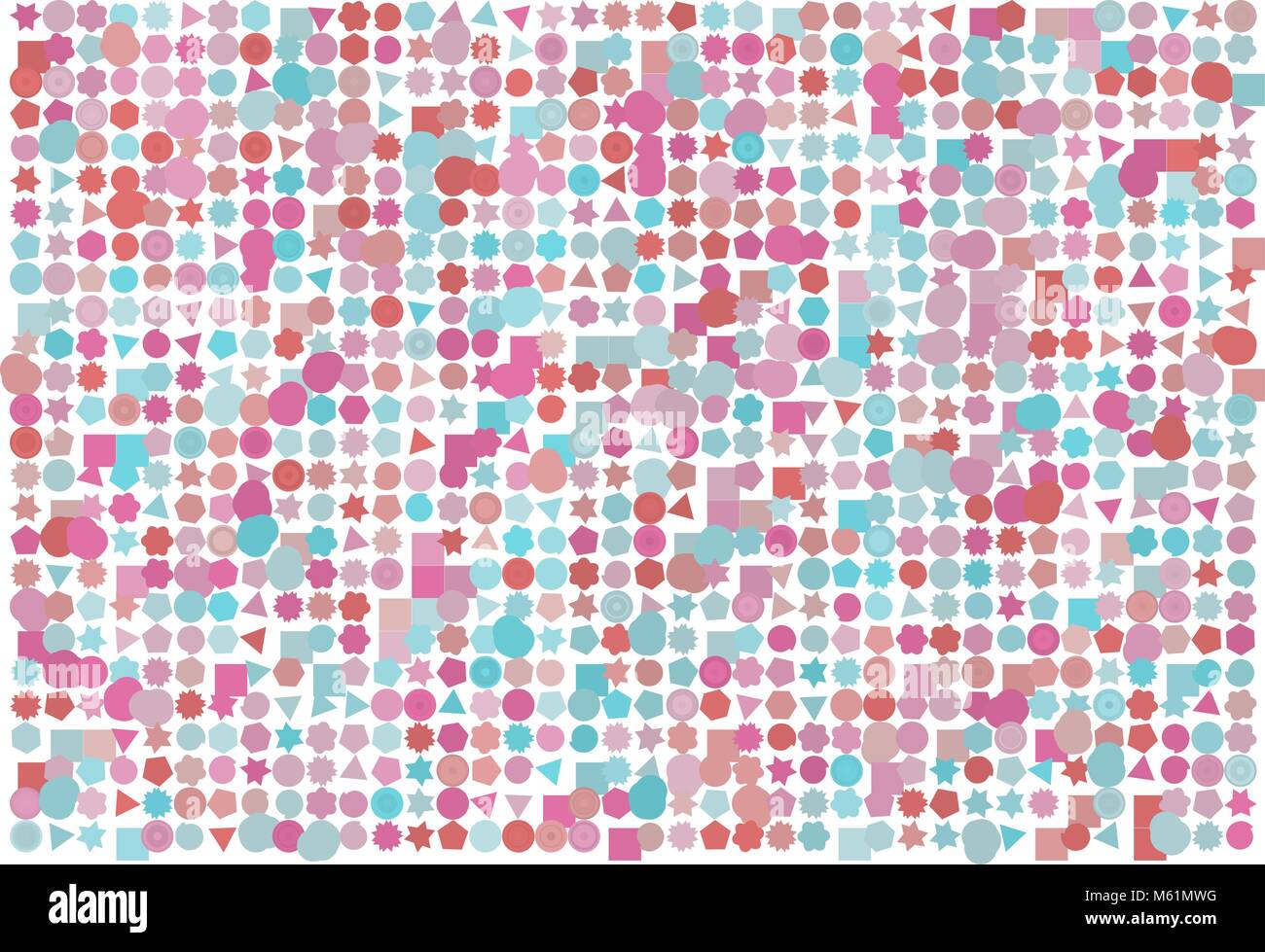 Abstract background with shape of mixed pattern. Style of mosaic or ...