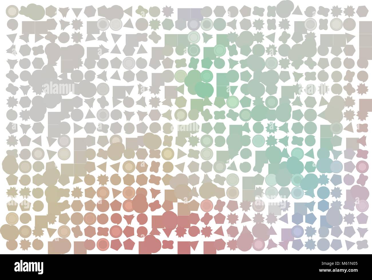 Shape Of Mixed Abstract Background Pattern Style Of Mosaic Or Tile Vector Illustration