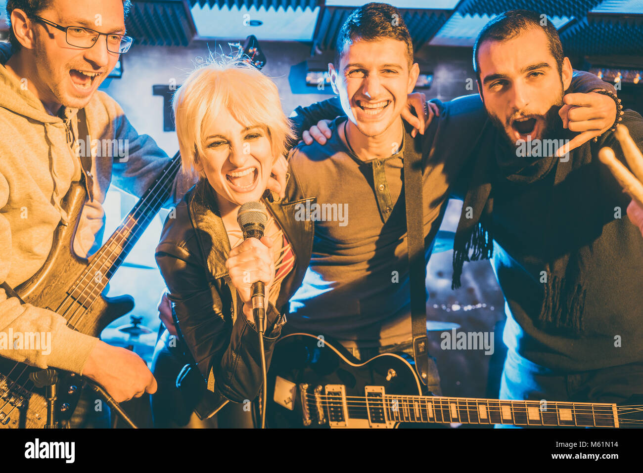 Band live concert gig musician hi-res stock photography and images - Alamy