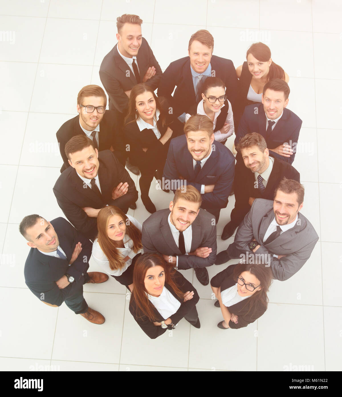 concept of success. closeup. professional large business team . the ...