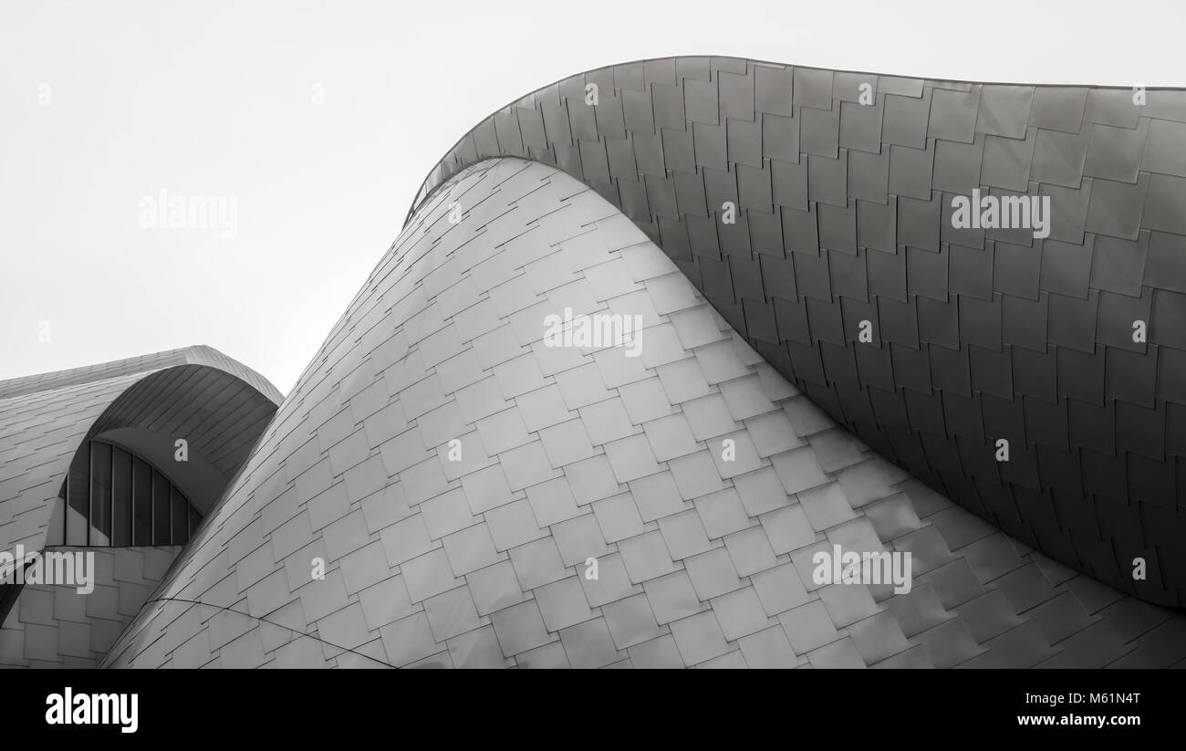 Black and white abstraction Frank Gehry architecture designed for CWRU ...