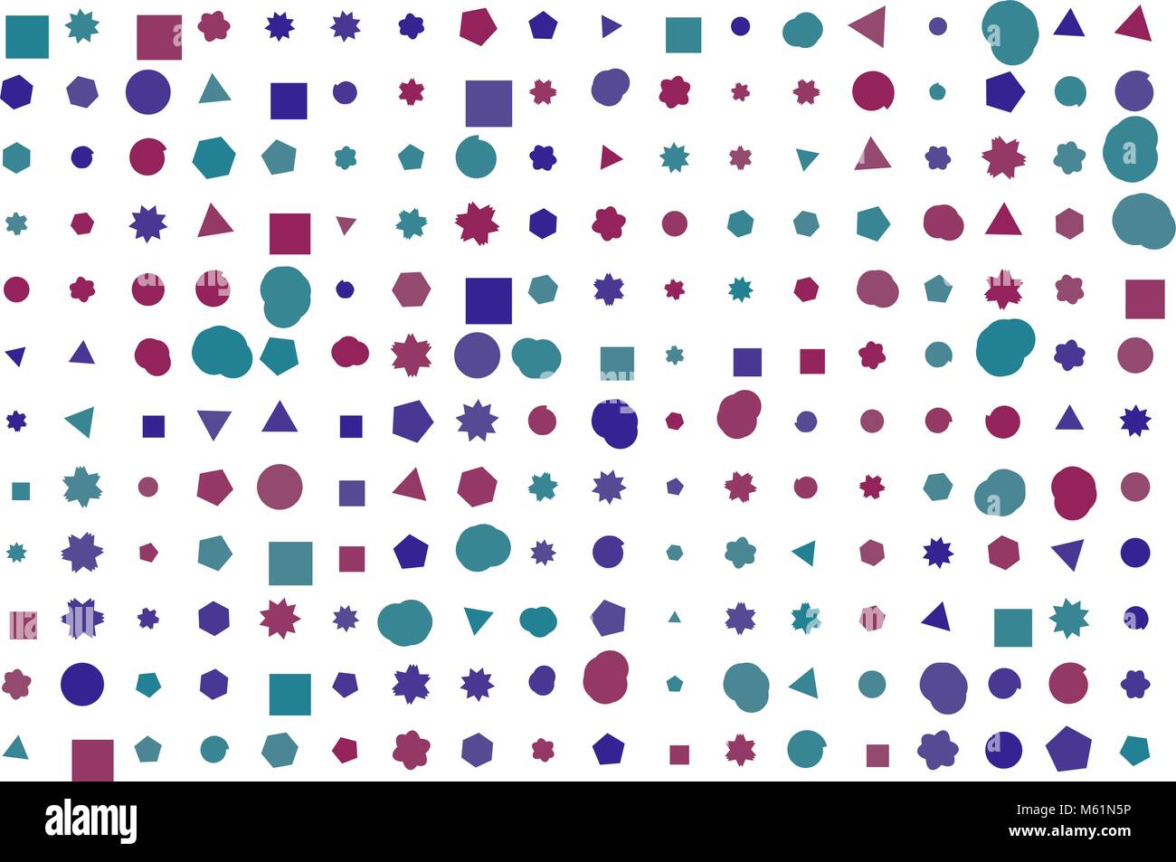 Shape Of Mixed Abstract Background Pattern Style Of Mosaic Or Tile Vector Illustration