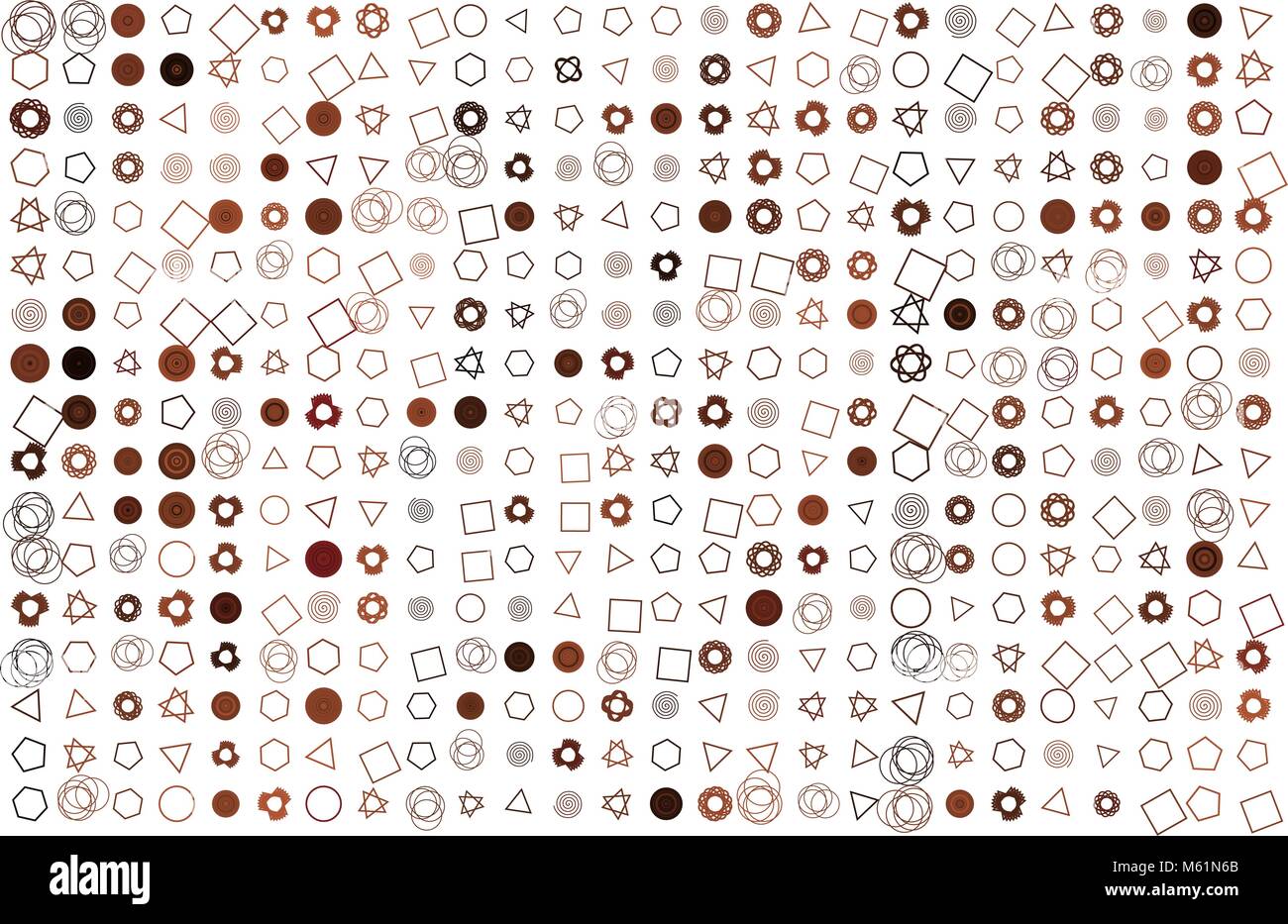 Shape Of Mixed Abstract Background Pattern Style Of Mosaic Or Tile Vector Illustration