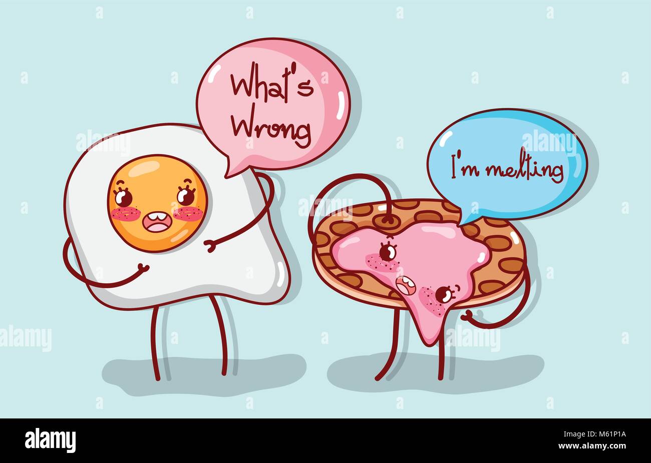 Cute food cartoon joke Stock Vector Image & Art - Alamy