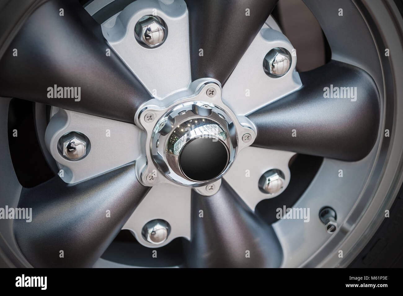 Close up of a modern sport wheel Stock Photo - Alamy
