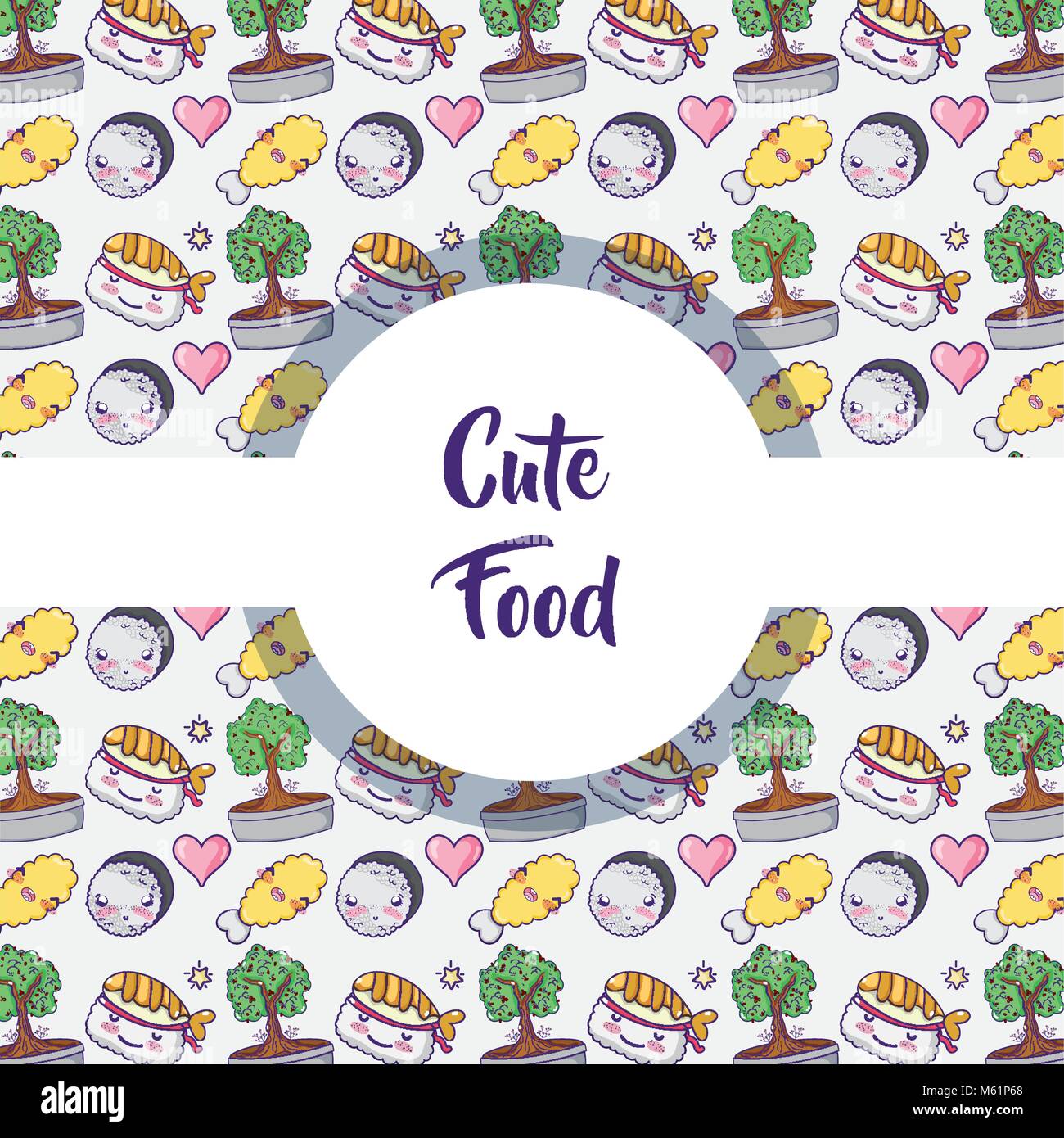 Funny japanese food rolls Stock Vector Images - Alamy