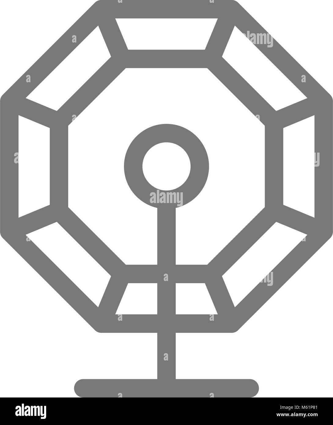 Simple lottery bingo and lotteries line icon. Symbol and sign vector ...