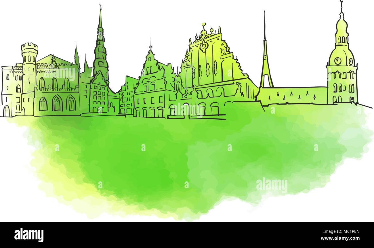 Riga media Stock Vector Images - Alamy