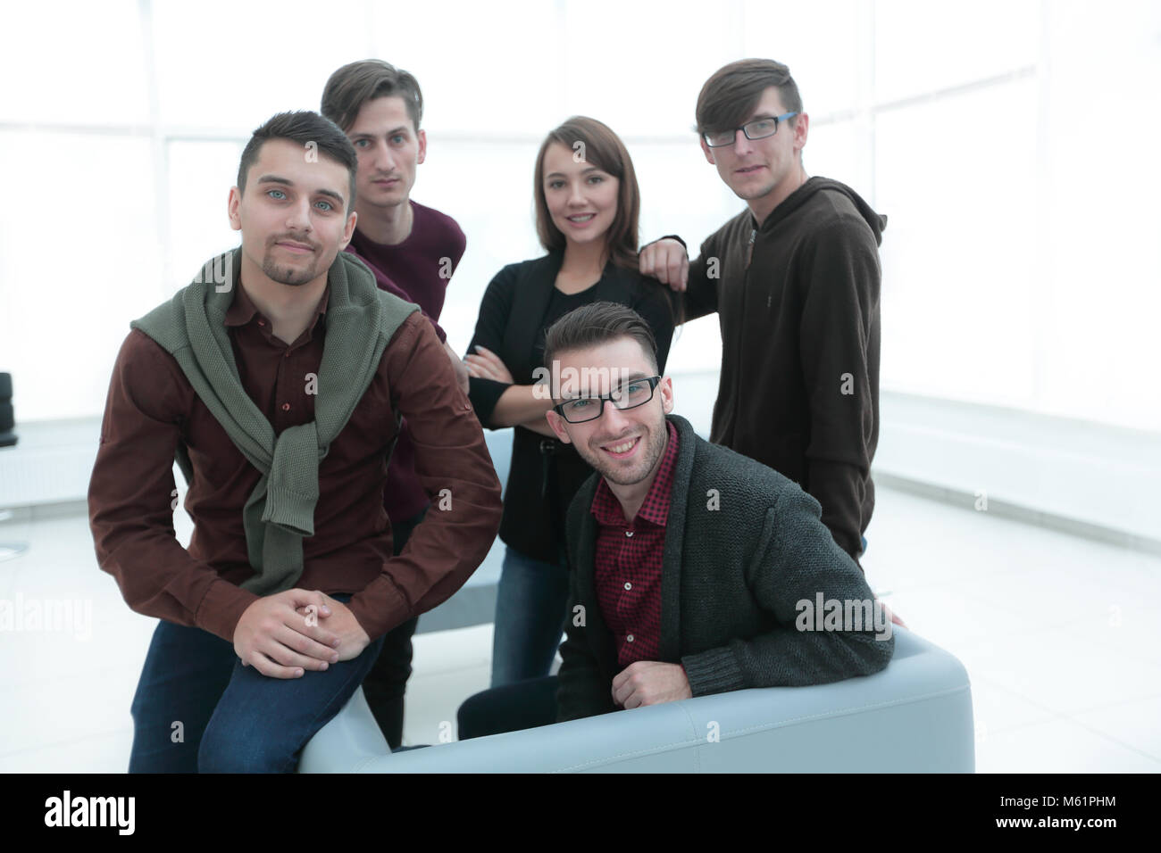 closeup portrait of successful business team Stock Photo - Alamy