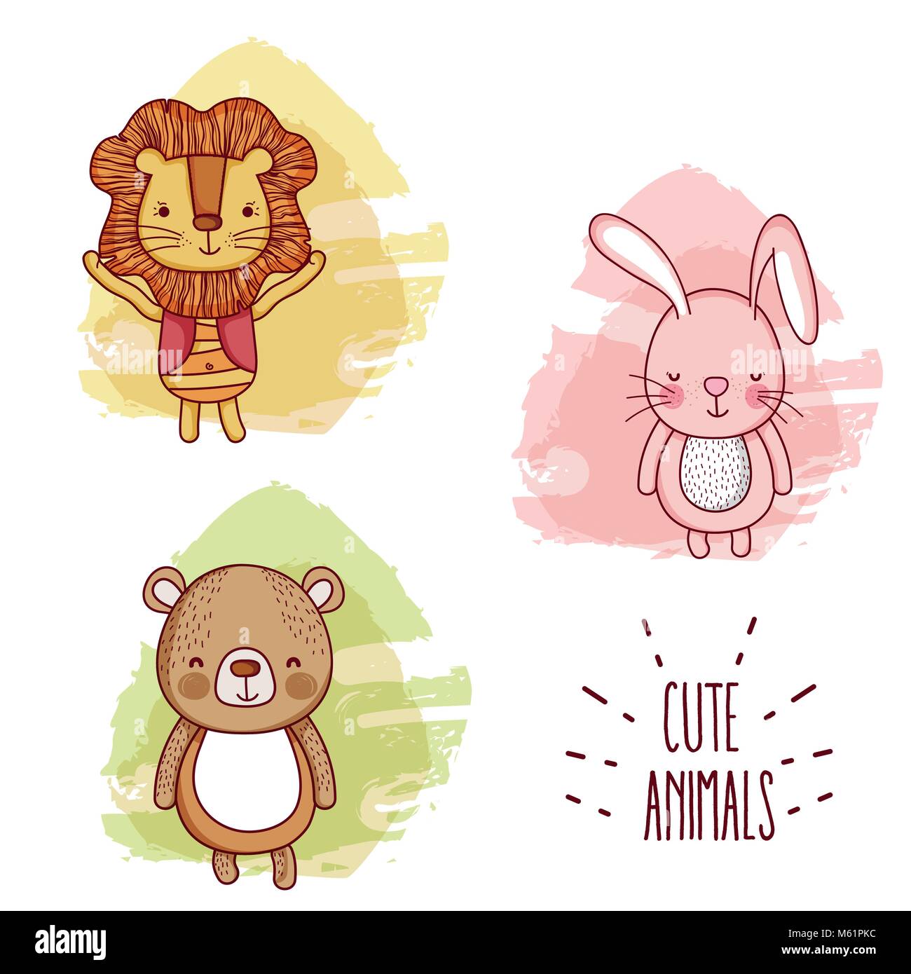Cute animals cartoons Stock Vector Image & Art - Alamy
