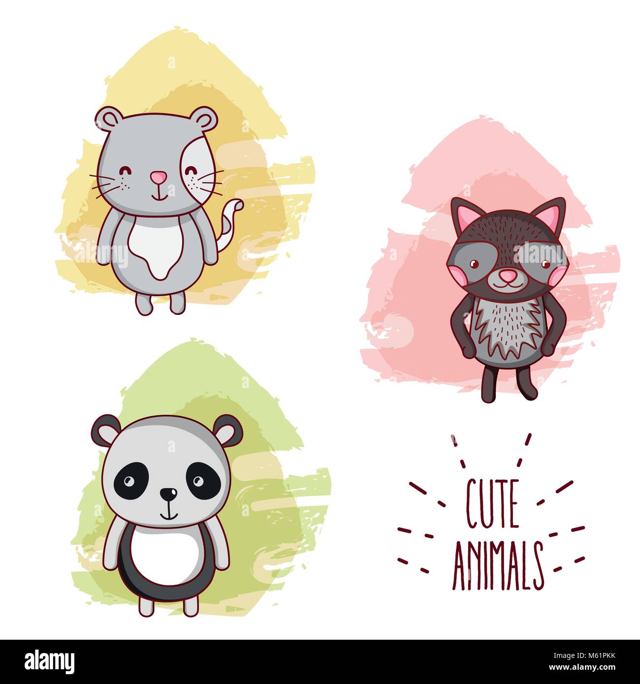 Cute animals cartoons Stock Vector Image & Art - Alamy