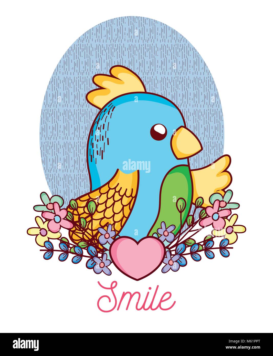 Lovely parakeet cartoon Stock Vector Image & Art - Alamy
