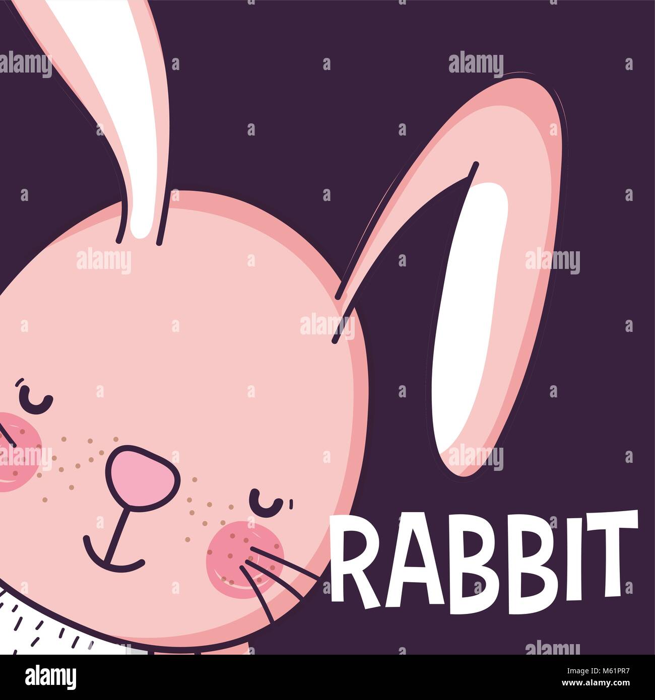 Cute rabbit cartoon Stock Vector Image & Art - Alamy